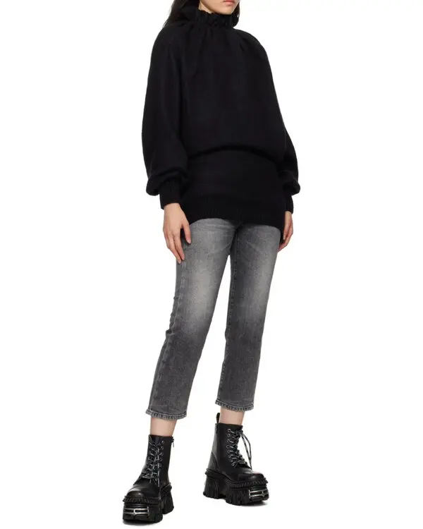 R13 Mid Rise Distressed Edge Jeans