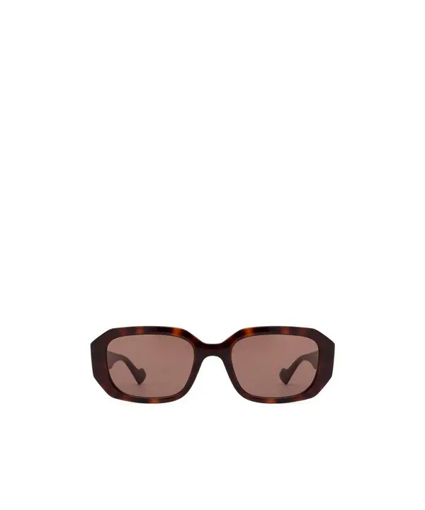 Gucci Rectangular Frame Sunglasses - Brown