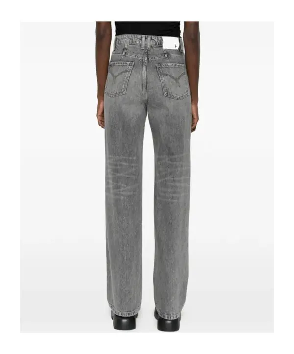 Patrizia Pepe High-waisted Regular Fit Jeans - Medium Grey