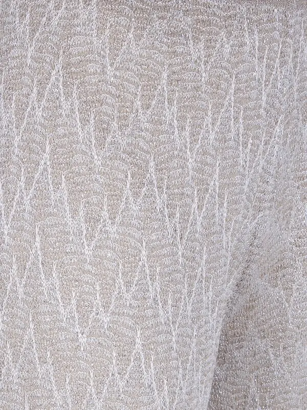 D.exterior Z-line Patterned Knitted Trousers