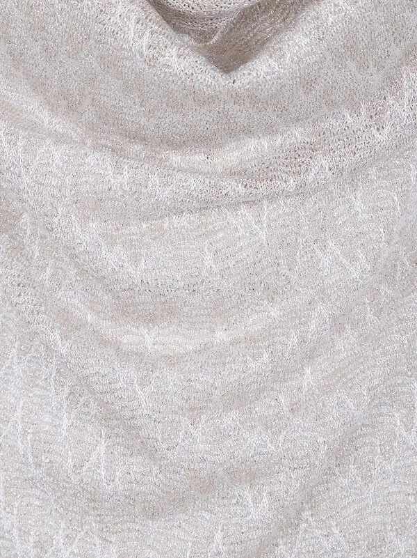 D.exterior Sleeveless Draped Knitted Top - Gray