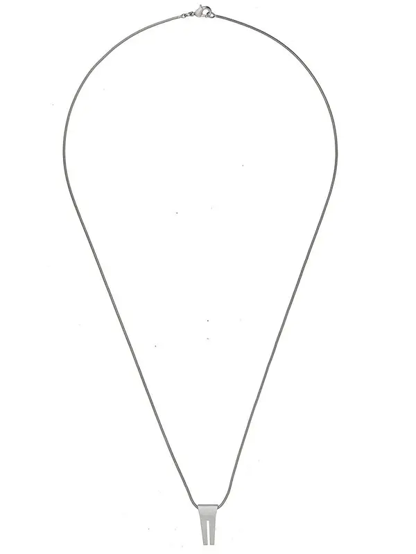 Rick Owens Open Trunk Charm Necklace - White