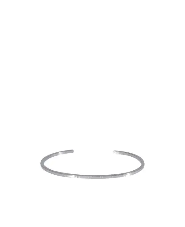 MAISON MARGIELA Engraved Numerical Cuff Bracelet - Gray