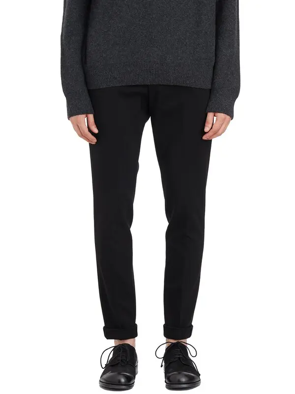DONDUP Belt-lined Casual Tailored Pants - Black