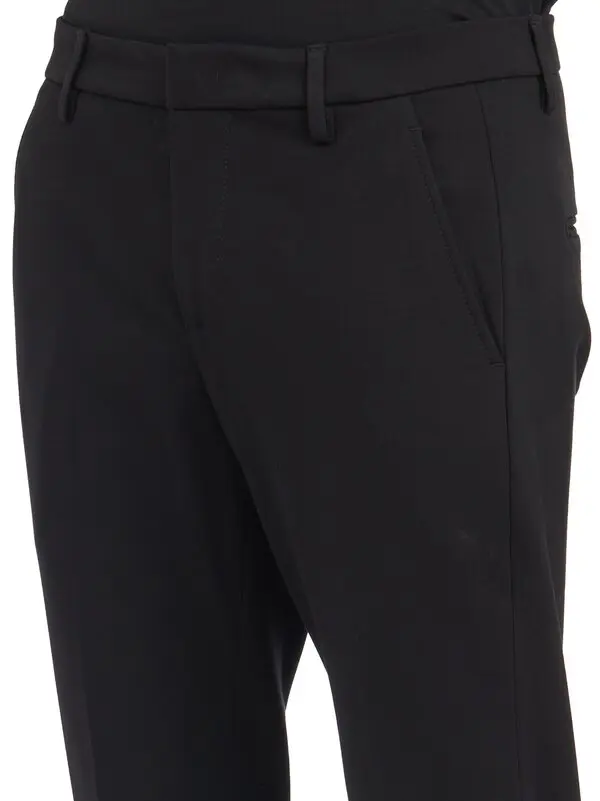 DONDUP Belt-lined Casual Tailored Pants - Black