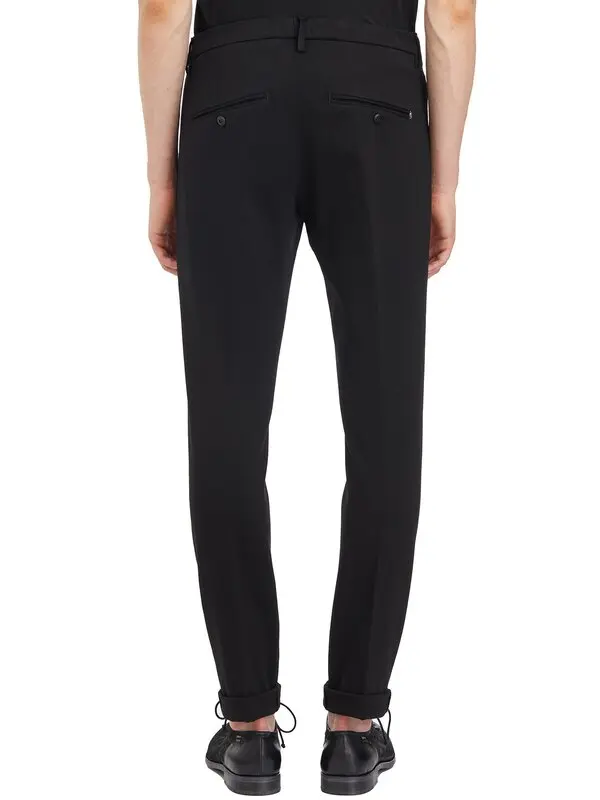 DONDUP Belt-lined Casual Tailored Pants - Black