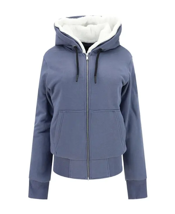 Moose Knuckles Plaque-detail Zip-fastening Hooded Jacket - Blue
