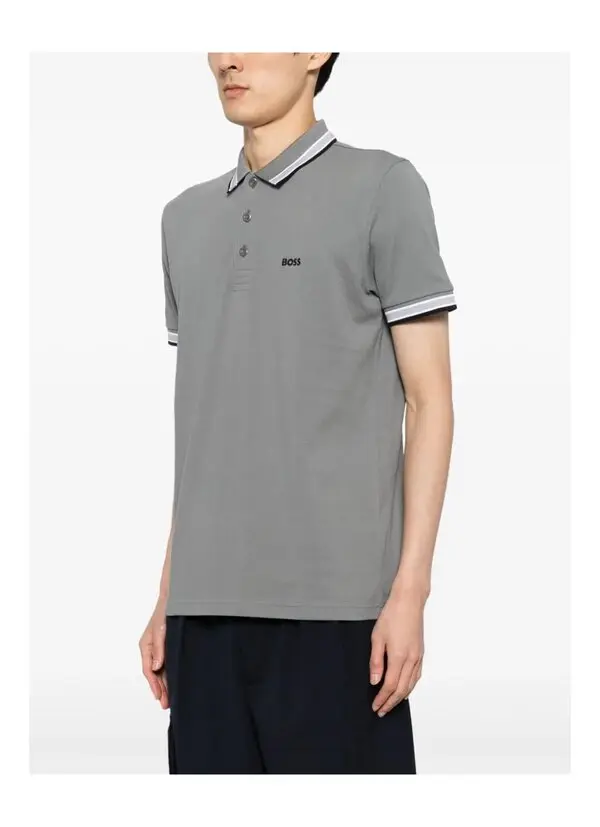 Hugo Boss Logo-embroidered Cotton Polo Shirt