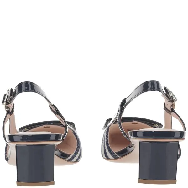 ROGER VIVIER Striped Slingback Pumps