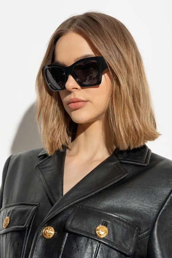 Versace Cat Eye Logo Sunglasses