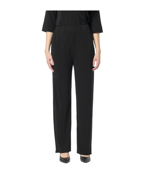 Max Mara Elastic Waist Straight Leg Casual Pants