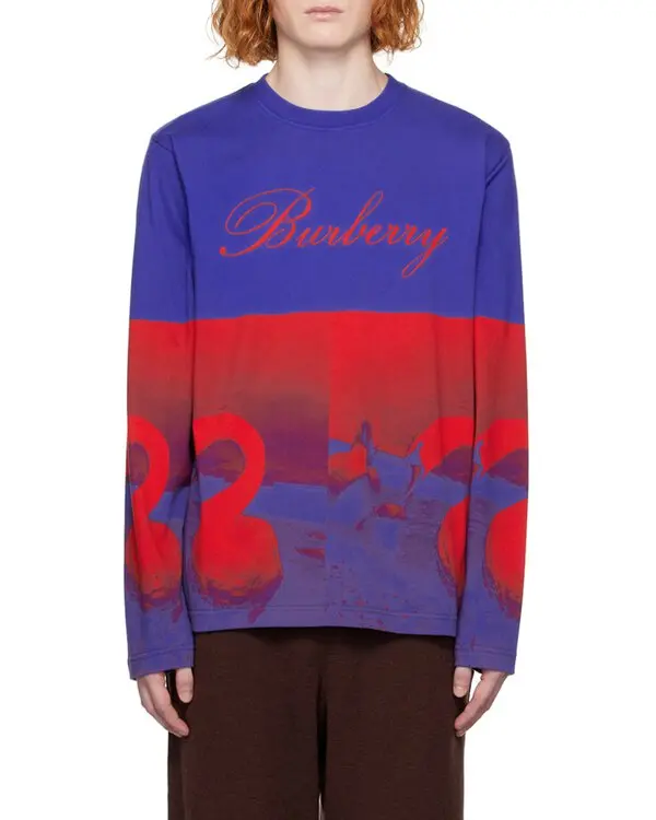 Burberry Photograph Print Cotton Blend Sweatshirt
