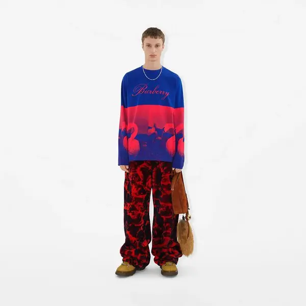 Burberry Photograph Print Cotton Blend Sweatshirt