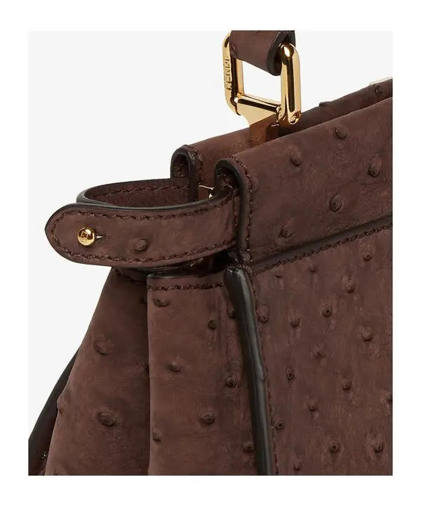 Fendi Ostrich Leather Handheld Bag
