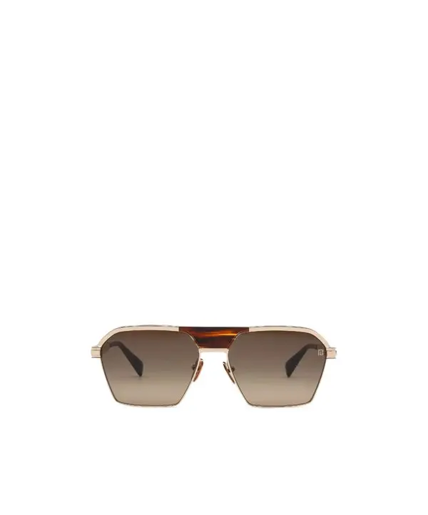 Balmain Sergeant Aviator Sunglasses - Brown