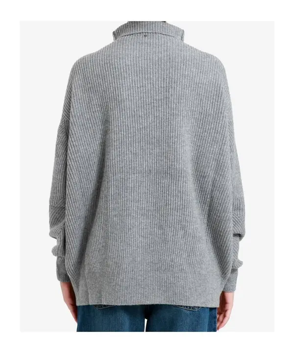 Sportmax Turtleneck Sweater With Ribbed Detailing
