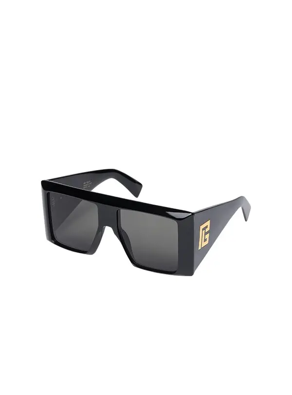 Balmain B-stage Oversized Square Sunglasses - Gray