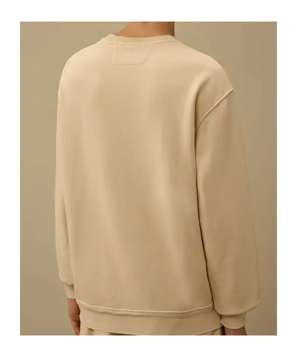 C.P. COMPANY Logo Embroidered Crewneck Cotton Sweatshirt