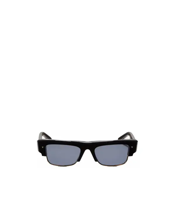 Valentino Garavani Half Rim Sunglasses With Rivet Details