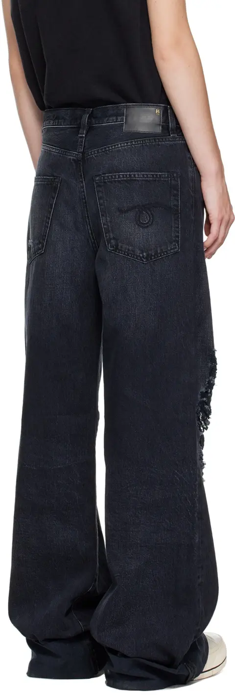 R13 Lisa Baggy Distressed Jeans