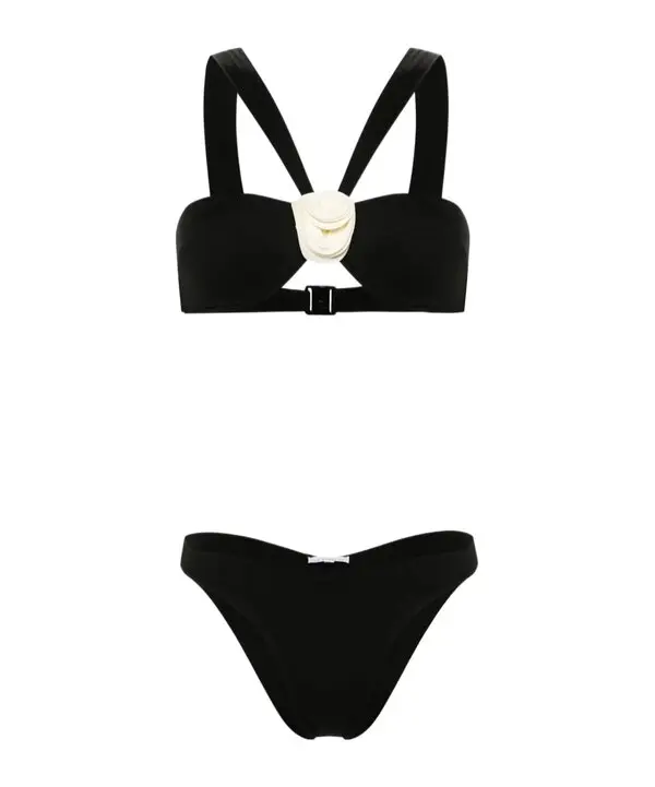 LA REVECHE Sahar Bikini Set - Black/ivory