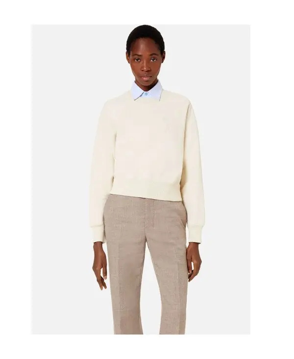 AMI Paris De Coeur Embroidered Sweatshirt - White