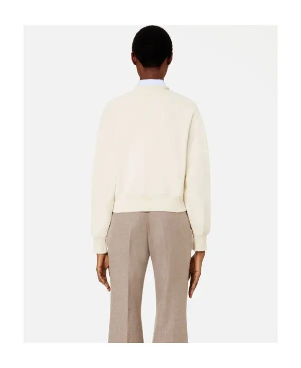 AMI Paris De Coeur Embroidered Sweatshirt - White
