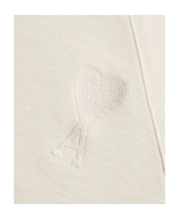 AMI Paris De Coeur Embroidered Sweatshirt - White