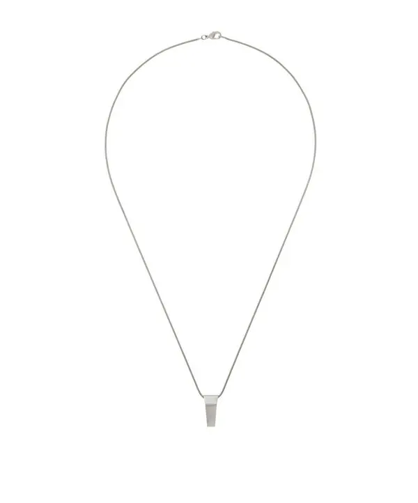 Rick Owens Porterville Trunk Charm Necklace - White
