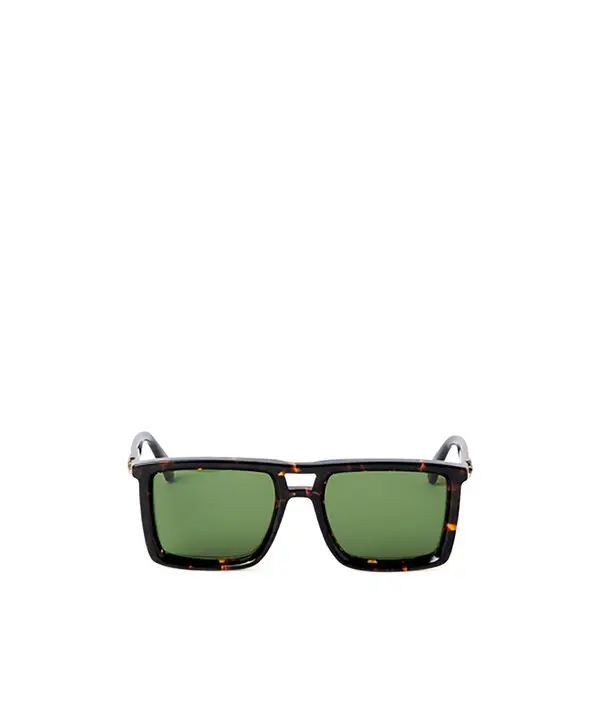 Off-White Full Frame Sunglasses - Green