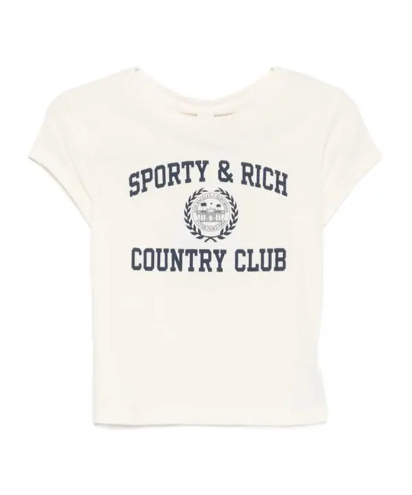 SPORTY  RICH Sporty & Rich Short-sleeved T-shirt