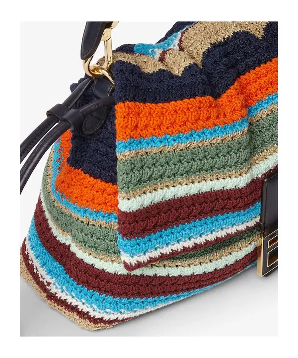 Fendi Mamma Baguette Medium Crochet Bag