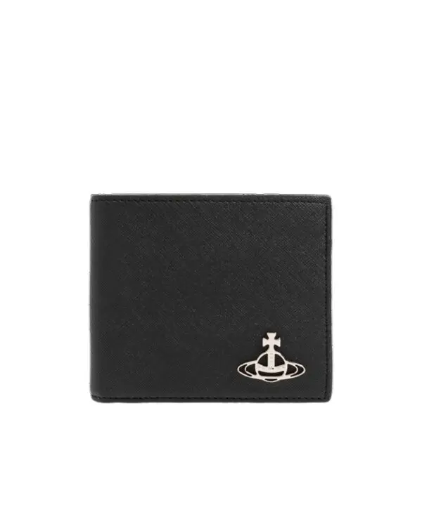 VIVIENNE WESTWOOD Orb Plaque Bifold Wallet - Black