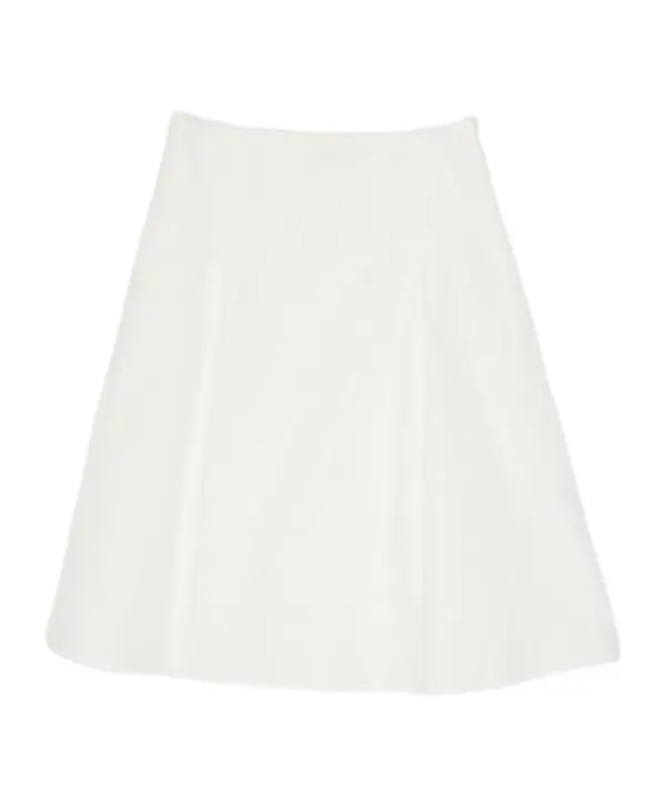 Paloma Wool Pleated Patch-pocket Midi Skirt - White
