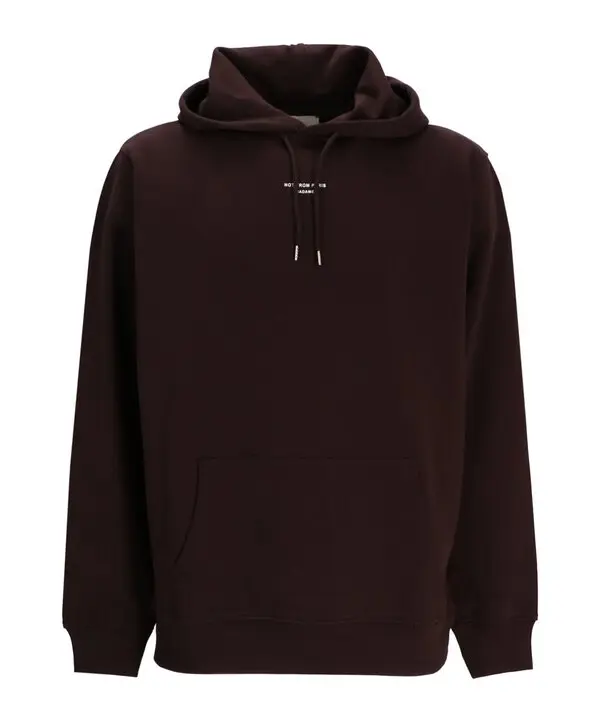 Drole De Monsieur Logo Embroidered Hoodie - Black