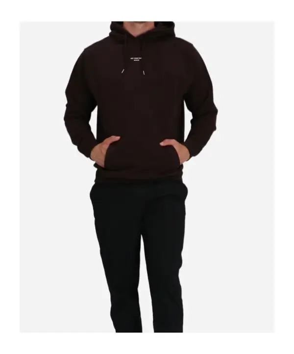 Drole De Monsieur Logo Embroidered Hoodie - Black