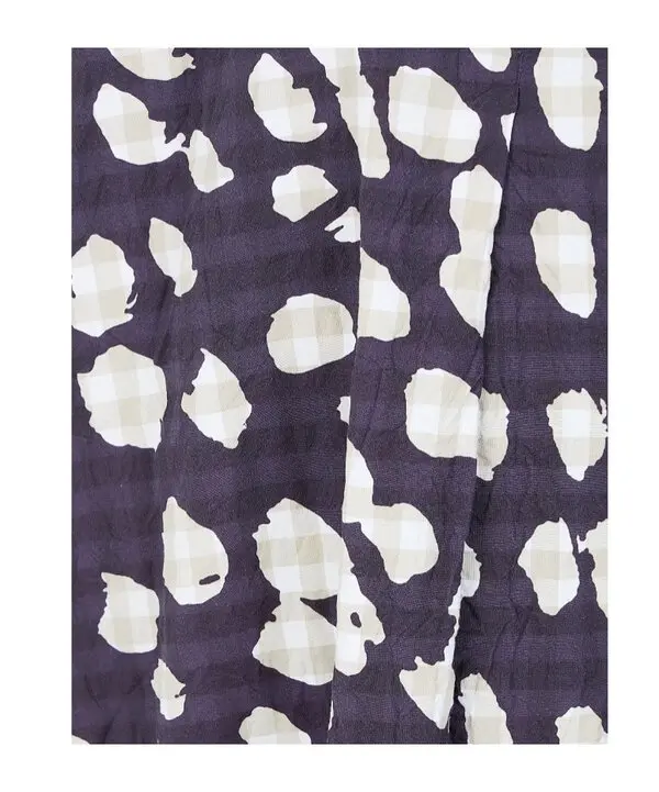 DANIELA GREGIS Oversized Plaid Print Dress