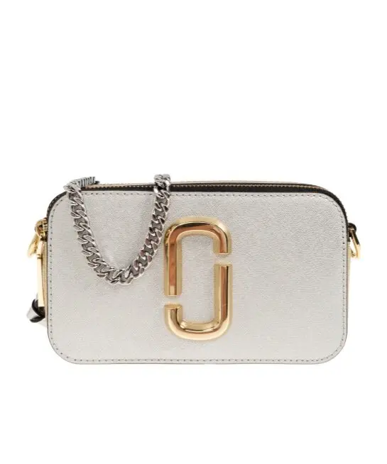 Marc Jacobs Zipper Shoulder Bag - Silver