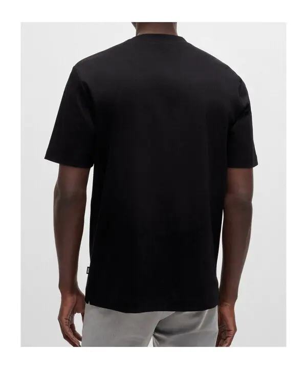 Hugo Boss Double Monogram Patch Crewneck T-shirt - Black
