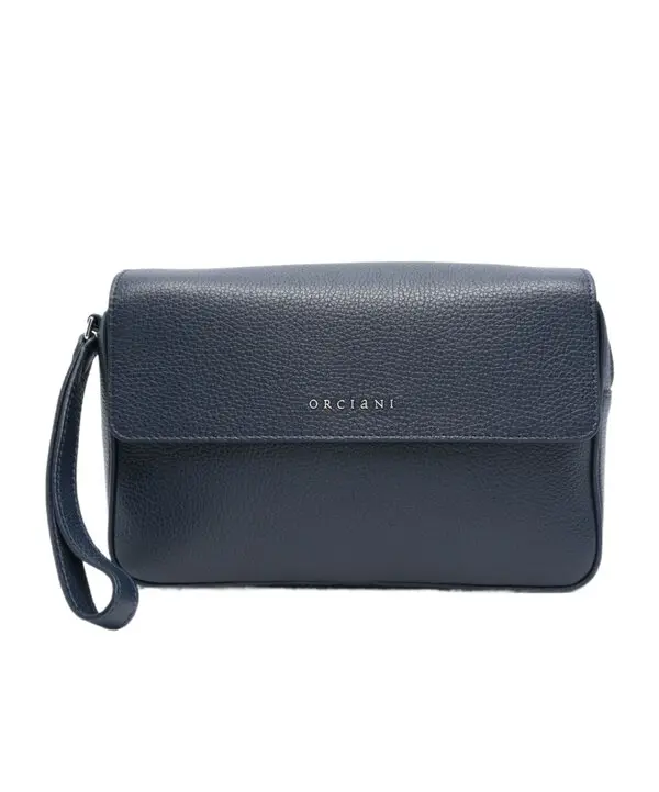 ORTIGNI Logo Clutch - Navy