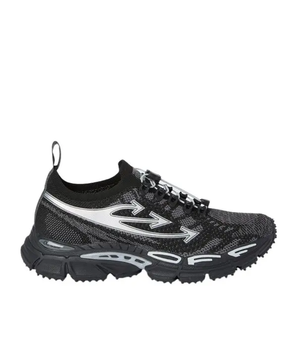 Off-White Round Toe Drawstring Sneakers