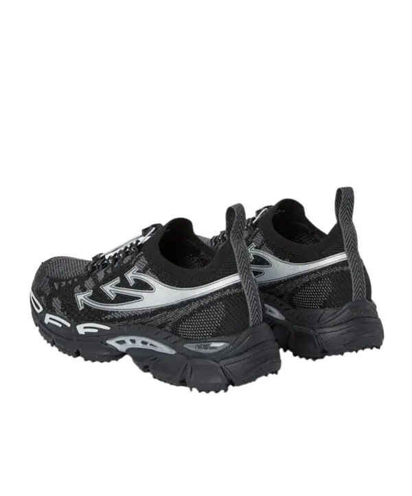Off-White Round Toe Drawstring Sneakers