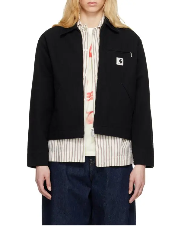 Carhartt Work In Progress Logo Patch Zip-up Bomber Jacket
