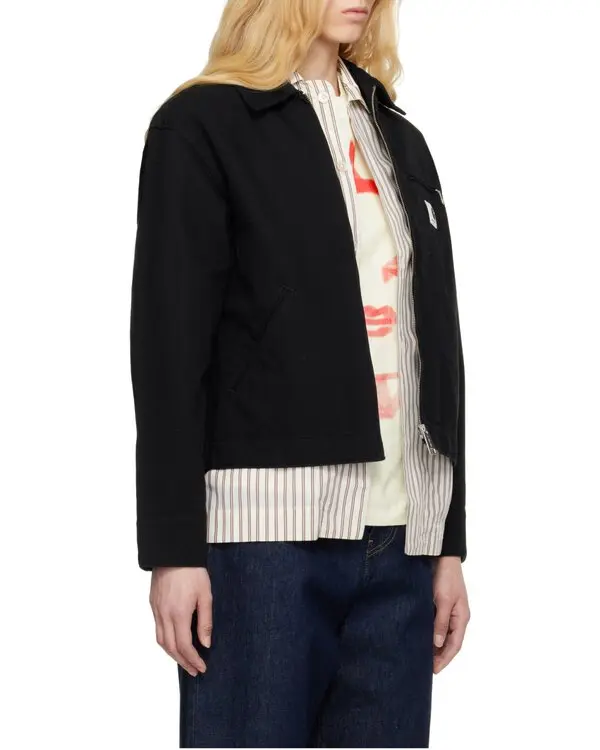 Carhartt Work In Progress Logo Patch Zip-up Bomber Jacket