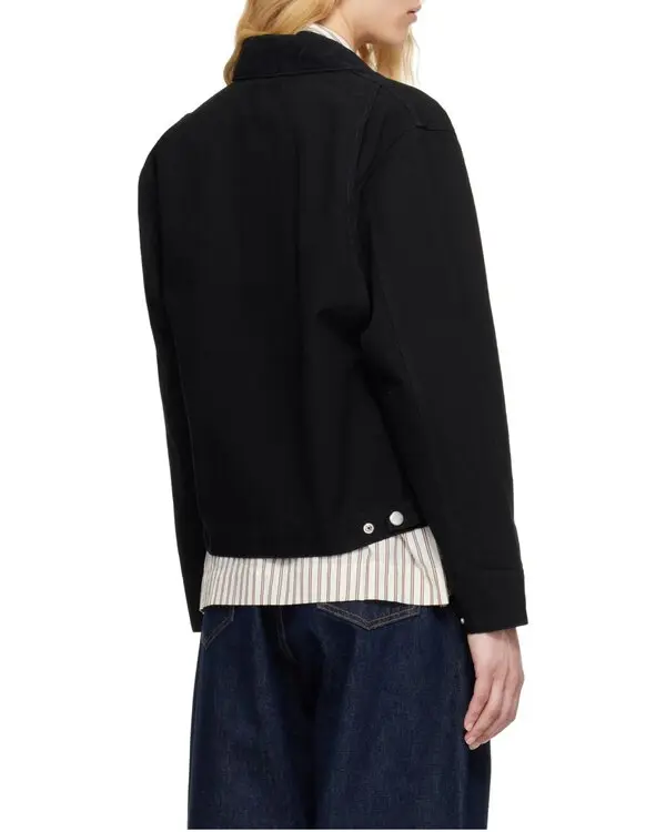 Carhartt Work In Progress Logo Patch Zip-up Bomber Jacket
