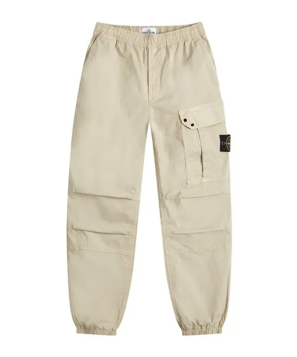 Stone Island Cotton Twill Cargo Trousers