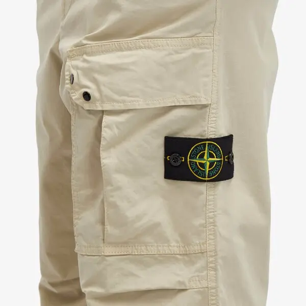 Stone Island Cotton Twill Cargo Trousers