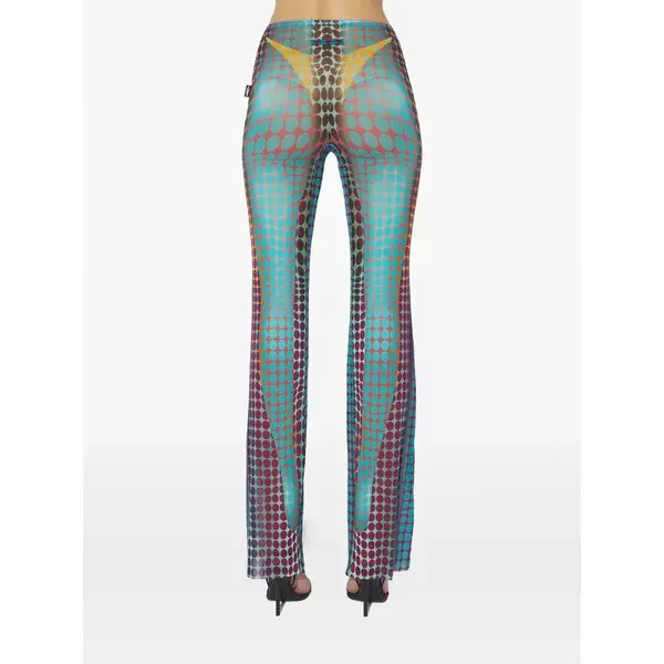 JEAN PAUL GAULTIER Printed Elasticated Waist Trousers - Blue