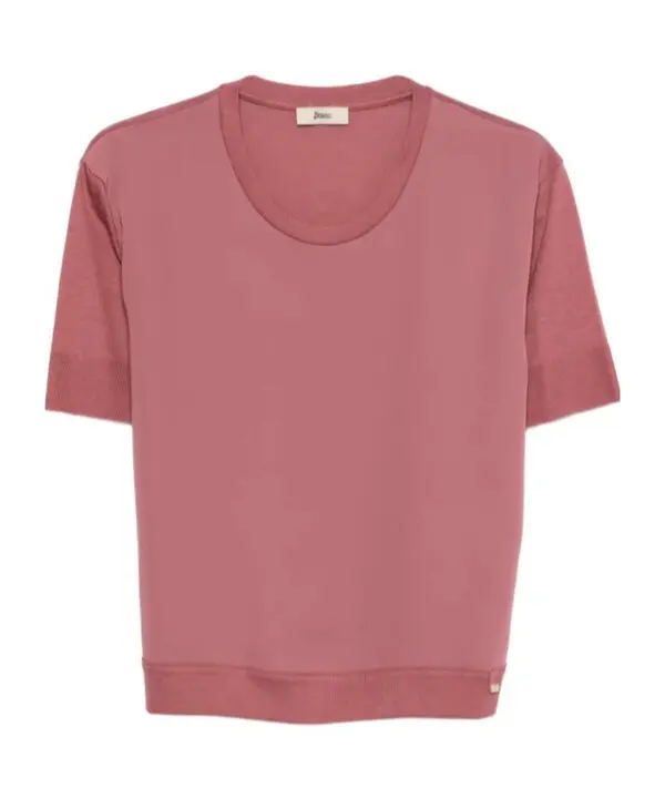 Herno Panelled Round Neck T-shirt