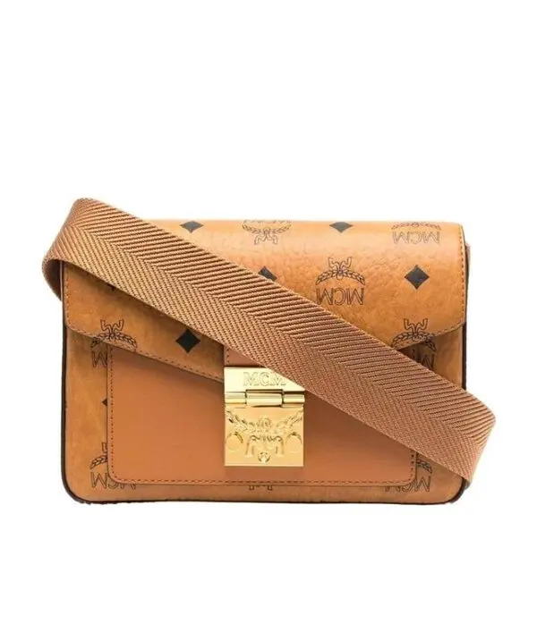 Mcm Visetos Print Messenger Bag